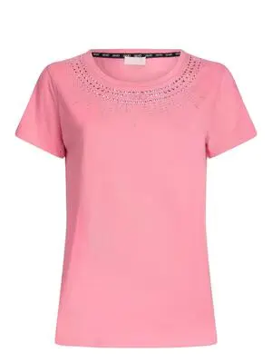 Liu Jo Embellished Cotton T-shirt - Pink