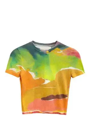 Ulla Johnson Sana Patterned T-shirt - Orange