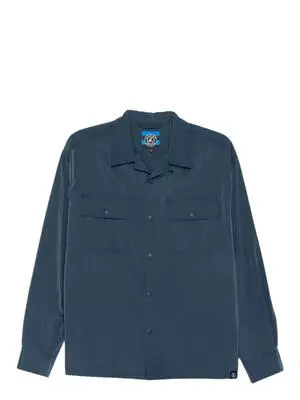 AGNES B. Open-collar Pocket Shirt - Blue