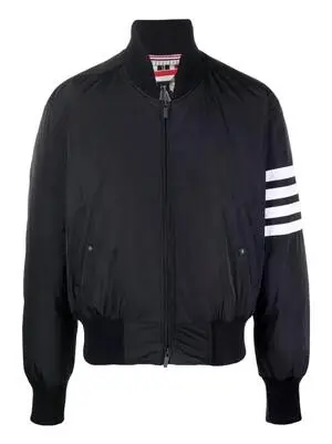 Thom Browne Striped Bomber Jacket - Blue