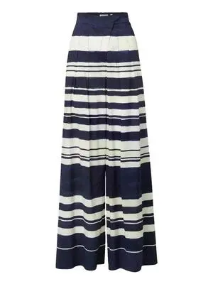 Veronica Beard Heron Striped Trousers - Blue