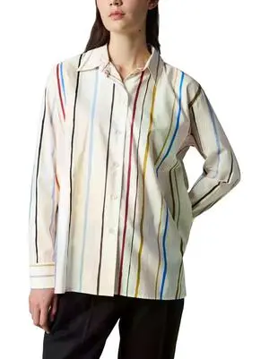 Paul Smith Painted Stripe Shirt - Neutrals