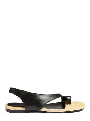 Liviana Conti Serena Toe-strap Sandals - Black