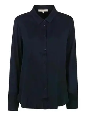 NOUVELLE SILK95FIVE Relaxed-fit Shirt - Blue