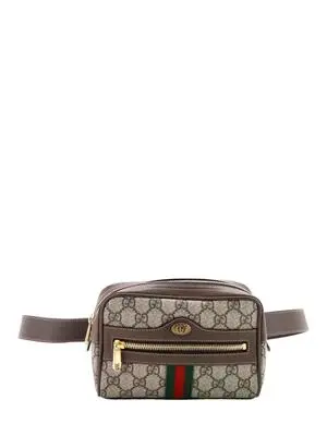 Gucci Ophidia Gg Coated Canvas Small Belt Bag - Brown
