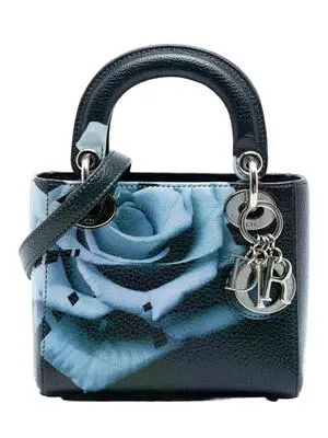 Dior 2014 Mini Floral Print Lady Satchel - Green