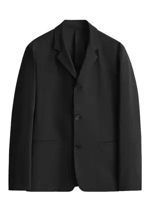 Cos Slim Unstructured Tech-twill Blazer - Black
