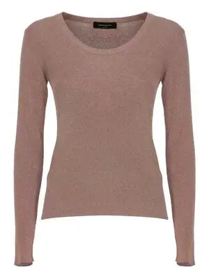 Fabiana Filippi Fine-knit Long-sleeve Sweater - Brown