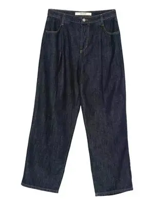 MERCI Barbra Pleated Jeans - Blue