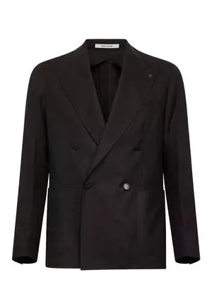Tagliatore Double-breasted Peak-lapel Blazer - Brown