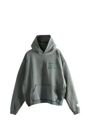 GALLERY DEPT. Dept Embossed Long-sleeves Hoodie - Grey