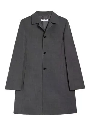 JIL SANDER Single-breasted Coat - Grey