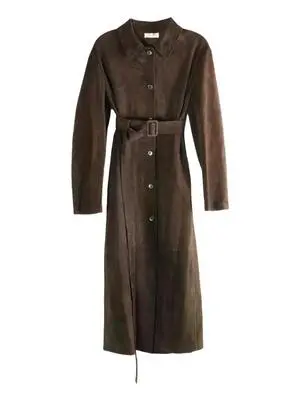 THE ROW Belted Coat - Brown