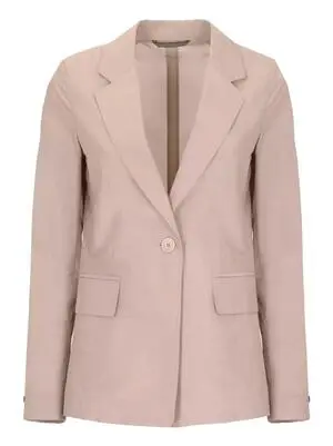 Peserico Single-breasted Blazer - Neutrals