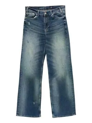 Ag High-rise Wide Leg Jeans - Blue