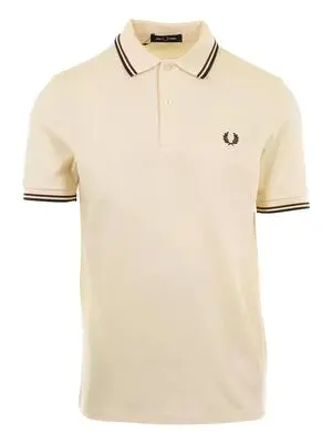Fred Perry Striped-collar Polo - Neutrals