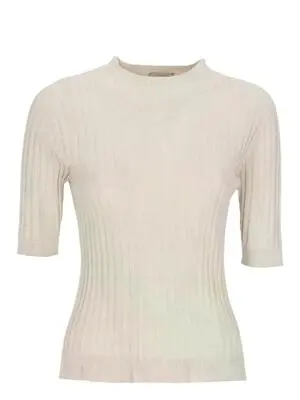 Peserico Ribbed Knit Sweater - Neutrals