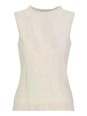 Peserico Ribbed-knit Tank Top - Neutrals