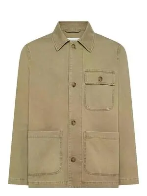 Seventy Buttoned Patch-pocket Overshirt - Neutrals