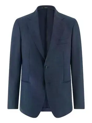 Boggi Milano Single-breasted Blazer - Blue
