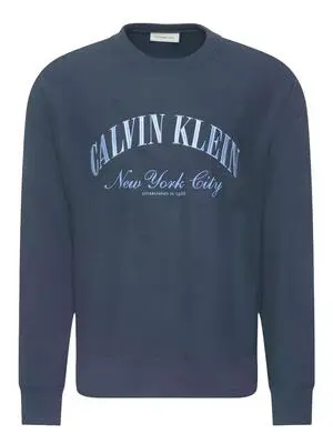 Calvin Klein Graphic-print Sweater - Blue