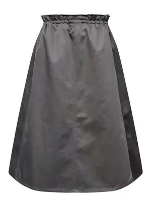 MAISON MARGIELA Ruffled-Detail Midi Skirt Grey