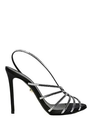 ALEVI MILANO Star Xtal Crystal-embellished Sandals - Black