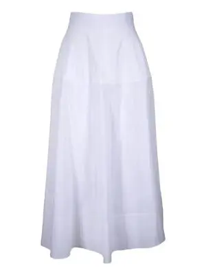 Lela Rose A-line Skirt - White