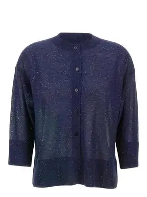 KANGRA Sequin-embellished Cardigan - Blue