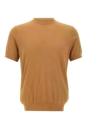 DIKTAT Short-sleeve Crew-neck Sweater - Neutrals