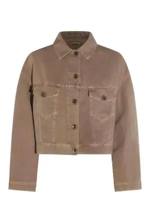 Brunello Cucinelli Buttoned Jacket - Neutrals