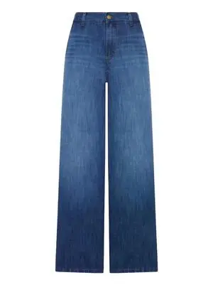 LOIS Wide Leg Denim Shorts - Blue