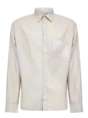 Nn07 Chest-pocket Shirt - Neutrals