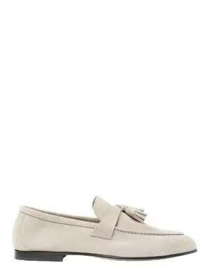 SCAROSSO Luisa Tassel-Detail Loafers Neutrals