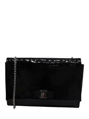 FERRAGAMO Chain-strap Shoulder Bag - Black
