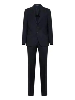 Tagliatore Peak-lapel Suit - Blue