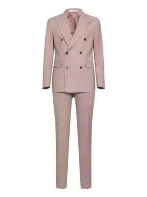 TAGLIATORE Peak-lapel Double-breasted Suit