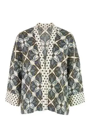 Marella Printed V-neck Shirt - Neutrals