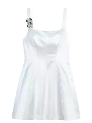 Maje Embellished Mini Dress - White