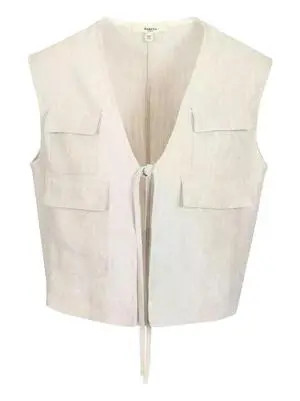 Barena Venezia Pocket V-Neck Gilet Neutrals
