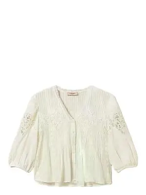 TWINSET Lace-detail Shirt - White