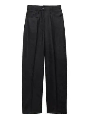 Prada Wool Flannel Trousers - Grey