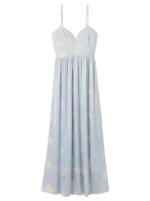CLAUDIE PIERLOT Floral Embroidered Midi Dress