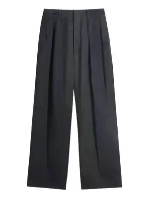 LEMAIRE Pleated Trousers - Black