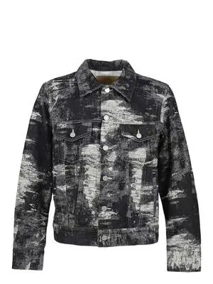 TAAKK Bleached Buttoned Jacket - Black