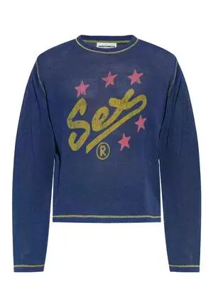 CARNE BOLLENTE Spell It Out Sweater - Blue