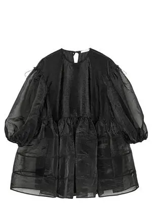 Cecilie Bahnsen Darcy Tie-detail Mini Dress - Black