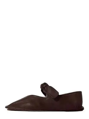 Hereu Llasada Bow-detail Ballet Flats - Brown