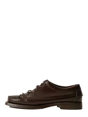 HEREU Priego Lace-Up Leather Loafers