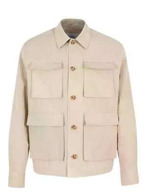 LARDINI Patch-pocket Jacket - Neutrals